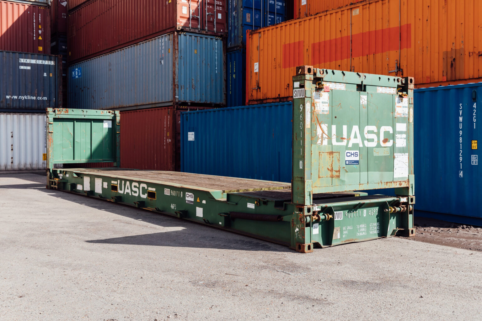 40ft Used High-Cube Flat-Rack Container - CHS Container Group